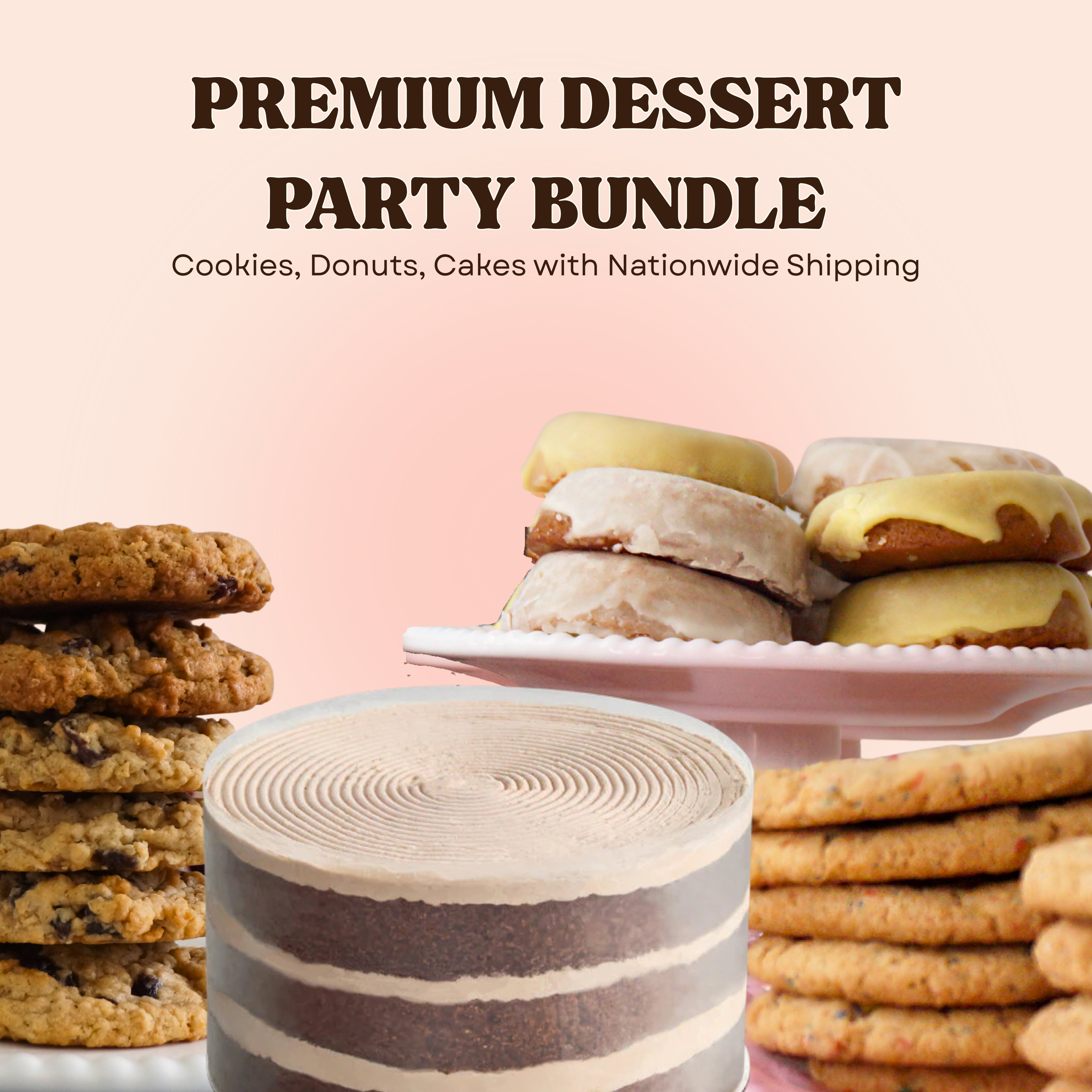Vegan Dessert Party Bundle — Donuts, Cookies & Naked Cake – Southern ...